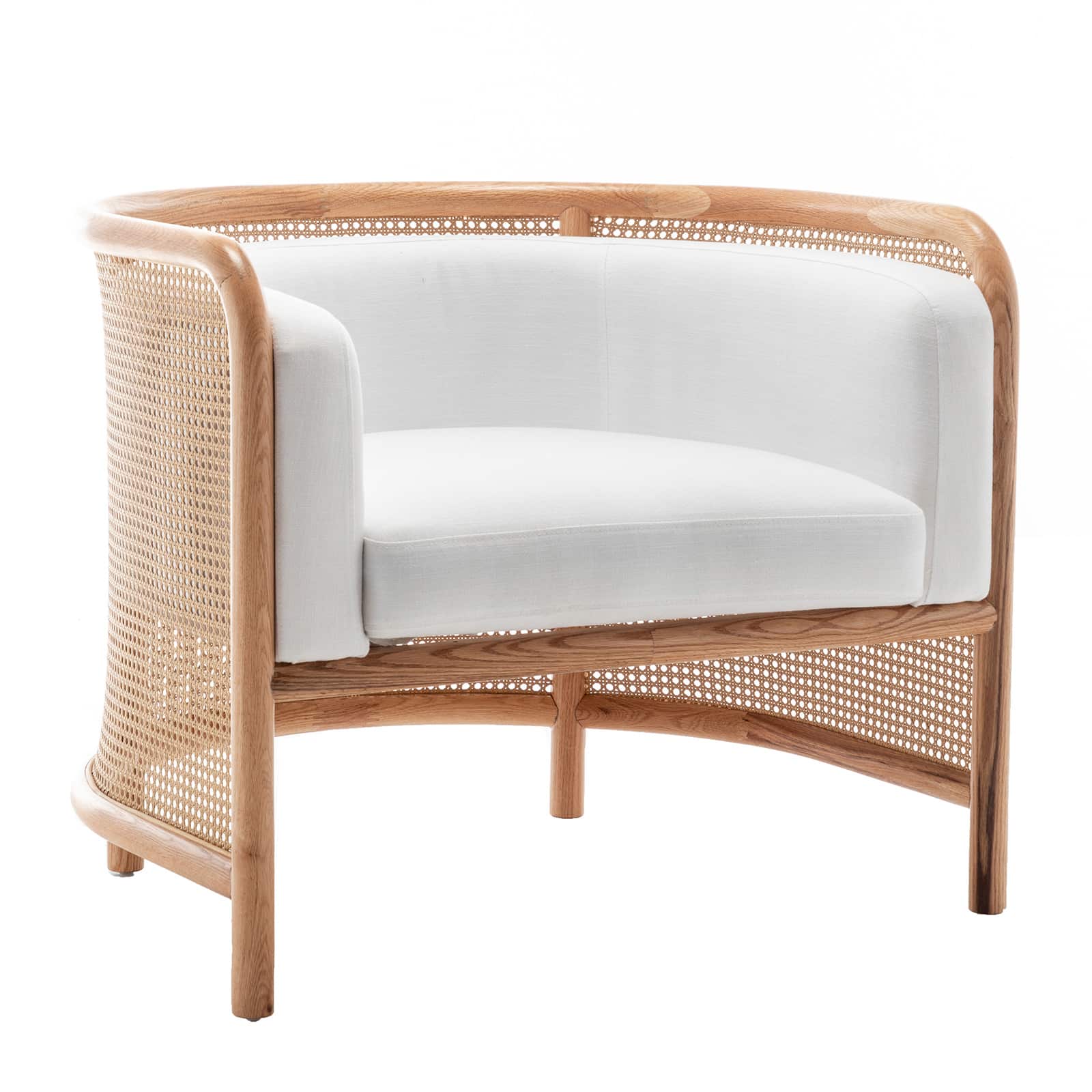 Event rental furniture solid wood cane rattan back event lounge sofa ...